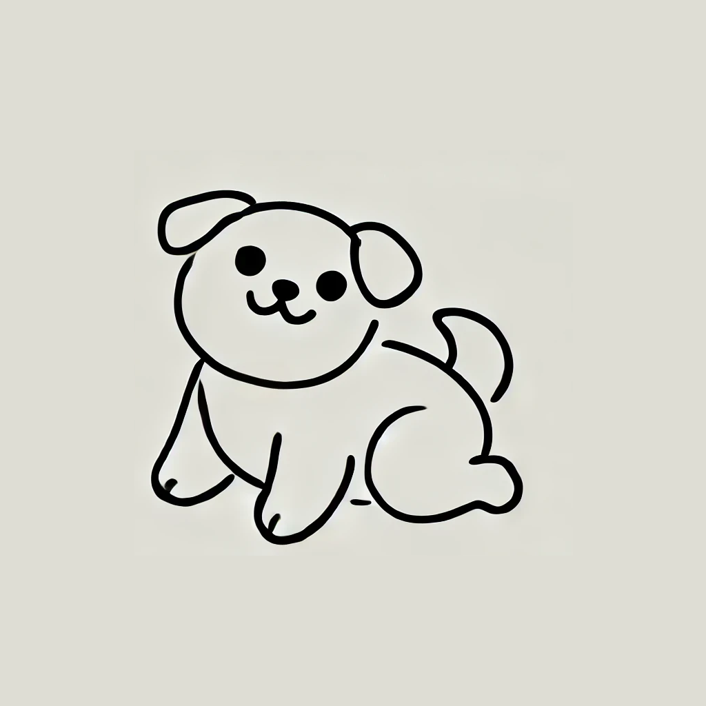 5 Simple and Cute Animal Drawings for Kids and Beginners: Easy Sketches ...