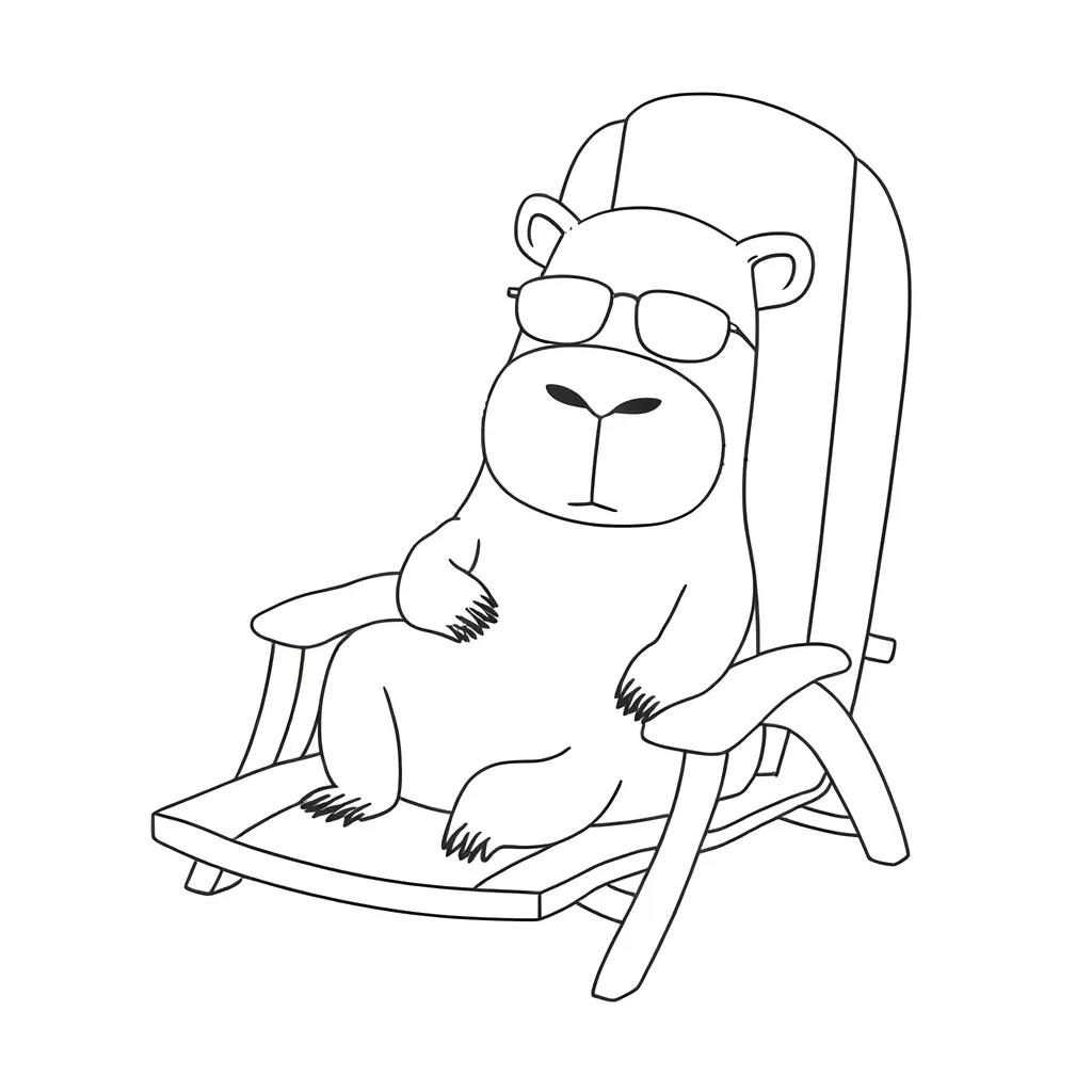 Capybara's Day at the Beach: 5 Adorable and Easy Drawing Ideas