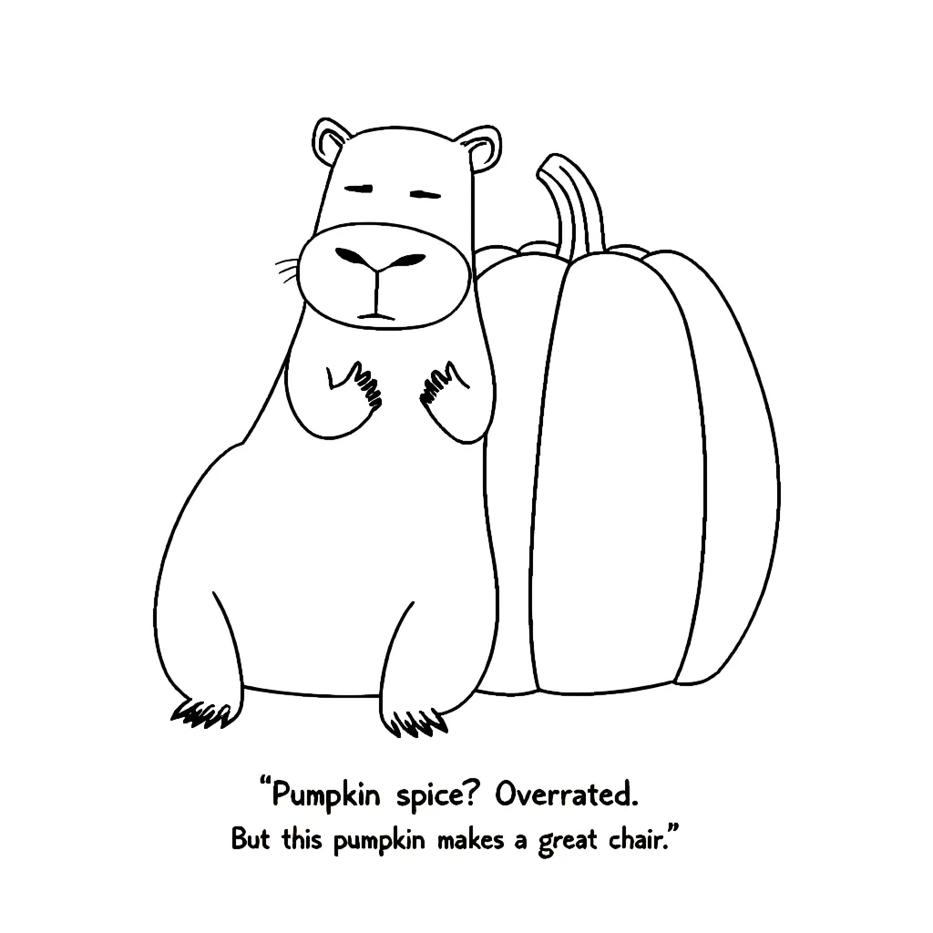 5 Cozy Capybara Drawing Ideas for Cute Fall Sketches